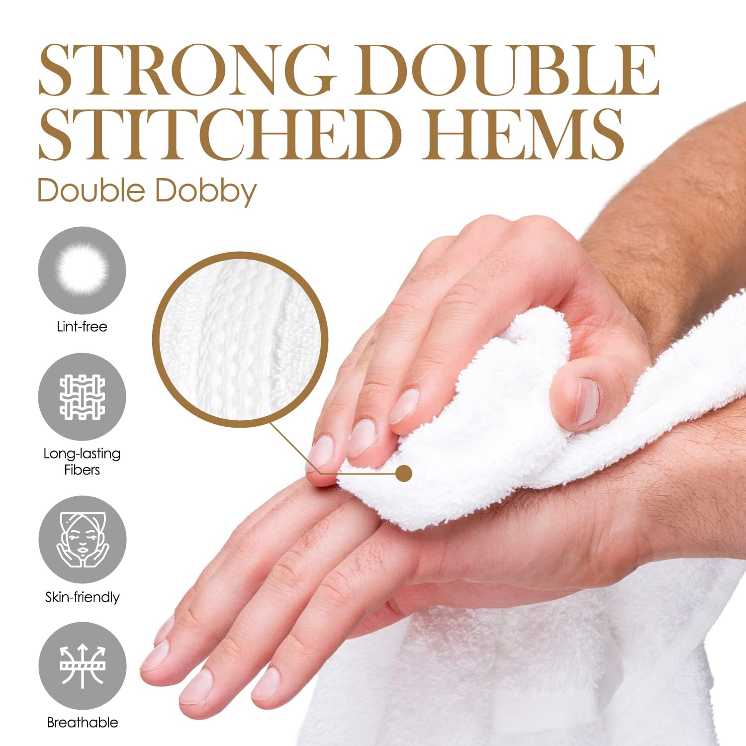 Snapklik.com : White Wash Cloths For Your Face - 12 Pack Premium Cotton ...