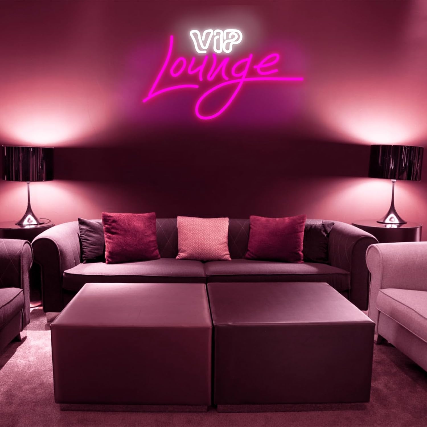 VIP Lounge – Letrero de luz de neón para decoración de pared interior ...