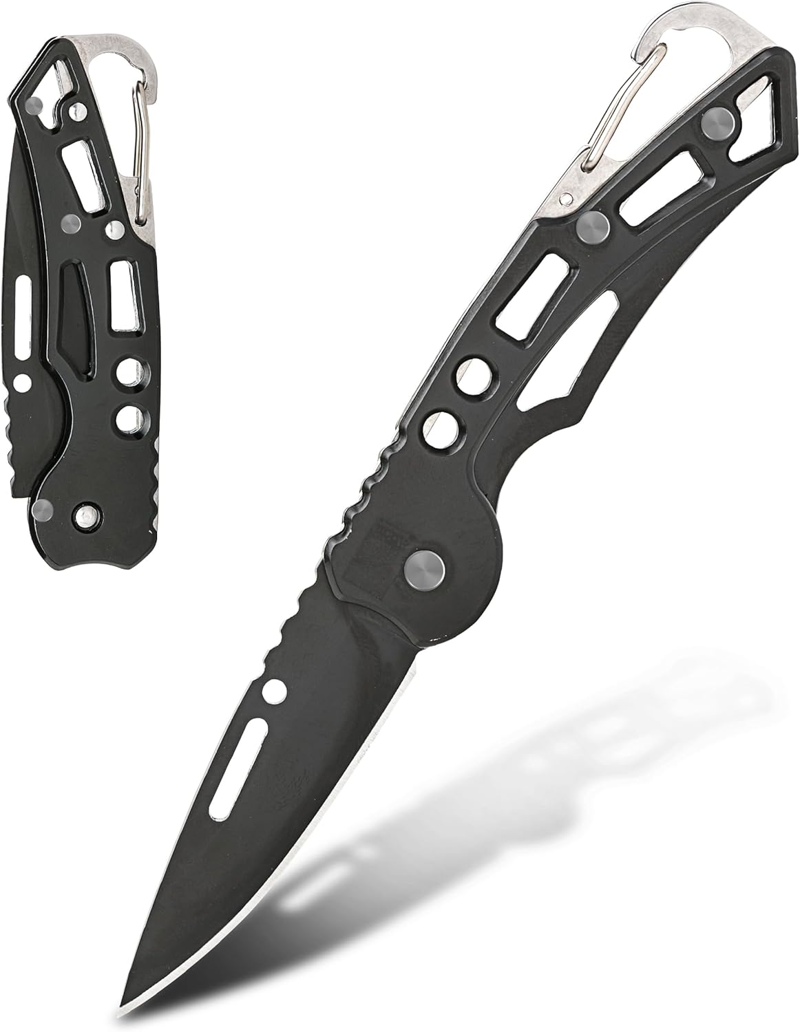 Amazon.com: HYLER Folding Pocket Knife, Mini Keychain Box Cutter with ...