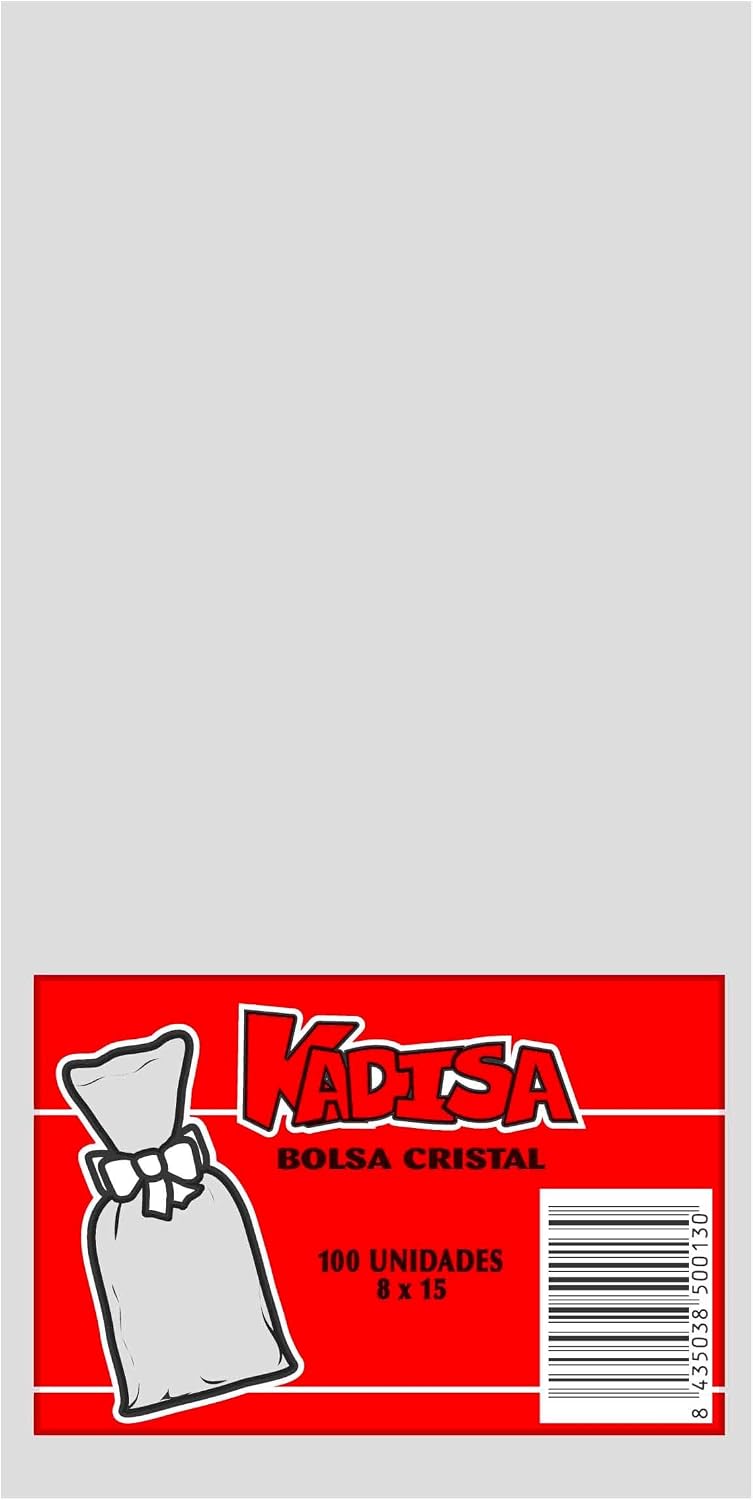 KADISA SACHETS EN CELLOPHANE TRANSPARENT 8X15CM 100U POUR CÉLÉBRATIONS ...
