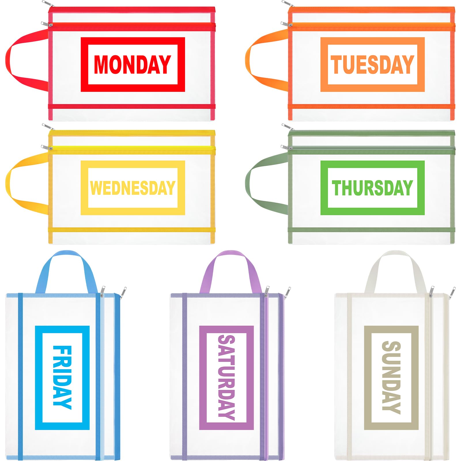 Amazon.com: Trandraft 7 Pack Packing Cubes for Kids and Baby Days of ...