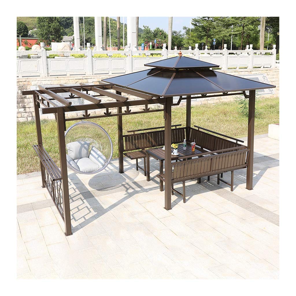 Buy ASDDD Canopies, Gazebos & Pergolas Patio Gazebo with Swing Chair ...