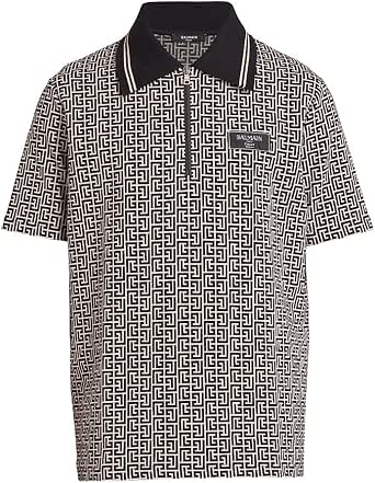 Amazon.com: Balmain, Logo Jacquard Polo Shirt : Luxury Stores