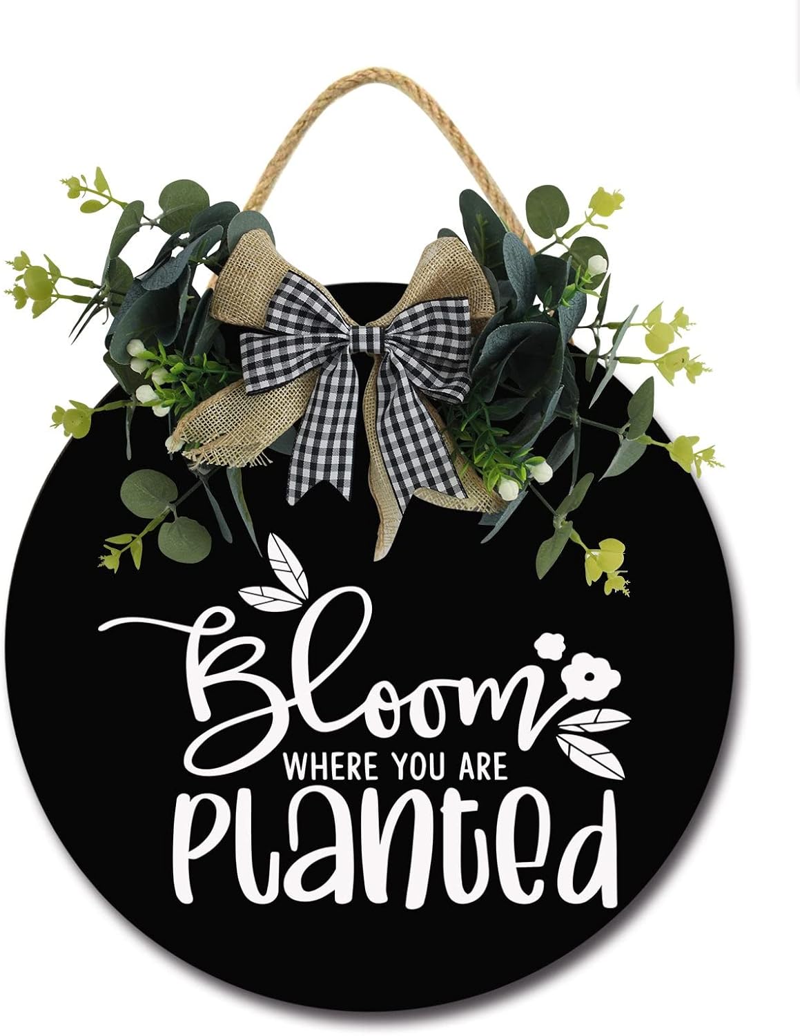 Amazon.com: Bloom Where You are Planted Sign for Front Door, Decor for ...