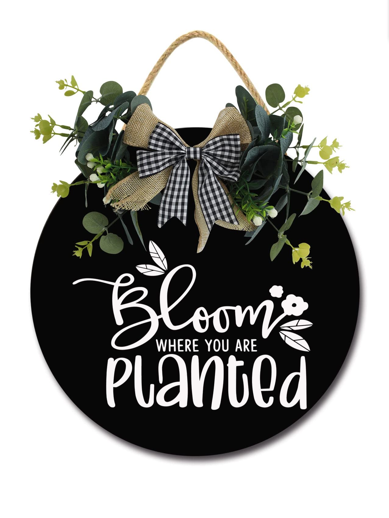 Amazon.com: Bloom Where You are Planted Sign for Front Door, Decor for ...