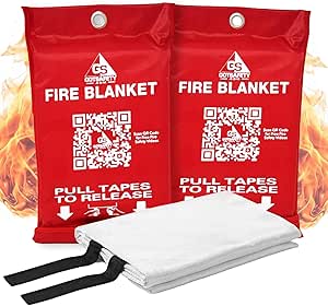 Amazon.com: GOTSAFETY Fire Emergency Blanket - Durable Fire Safety ...