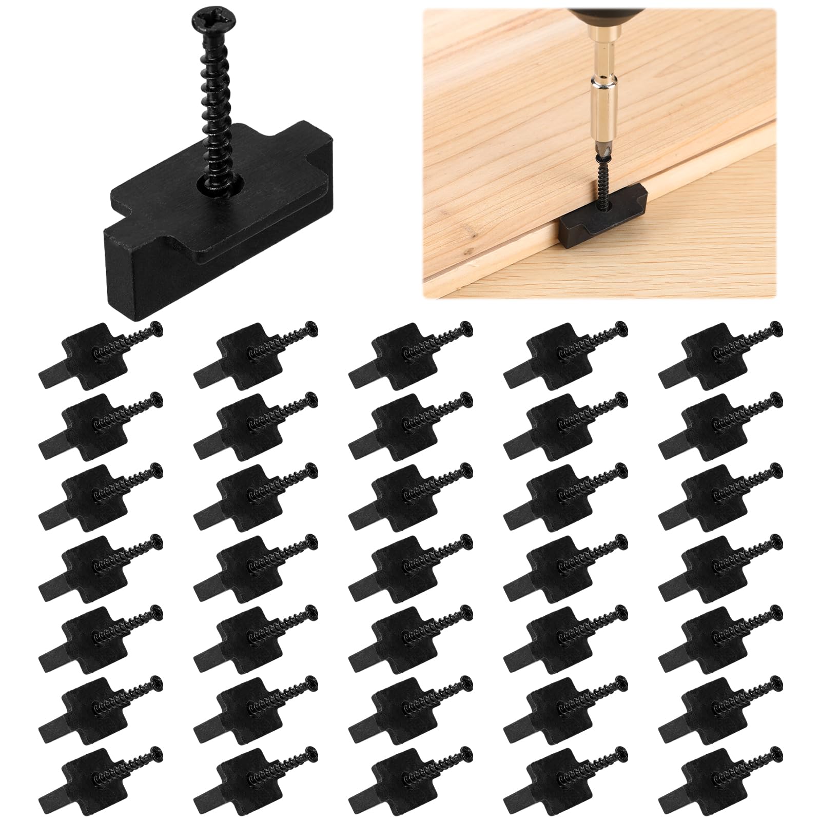 Bucherry Hidden Fasteners Nylon Clips for Deck Fastening, Composite ...