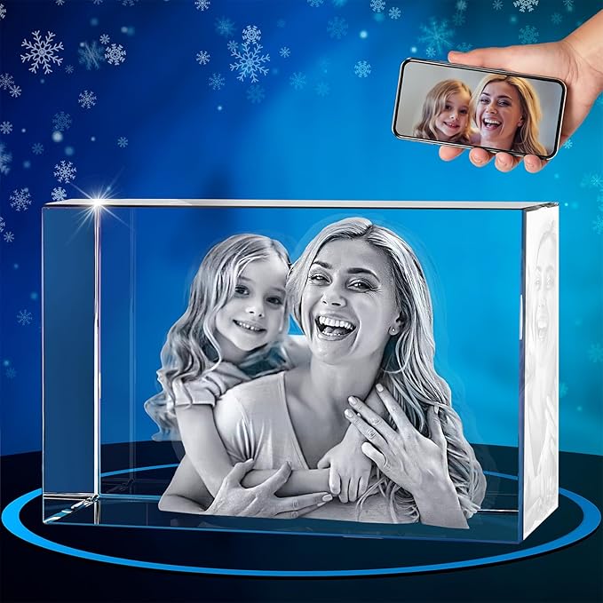 ArtPix 3D Crystal Photo, Christmas Gifts for Mom, Dad, Men, Women, Xmas ...