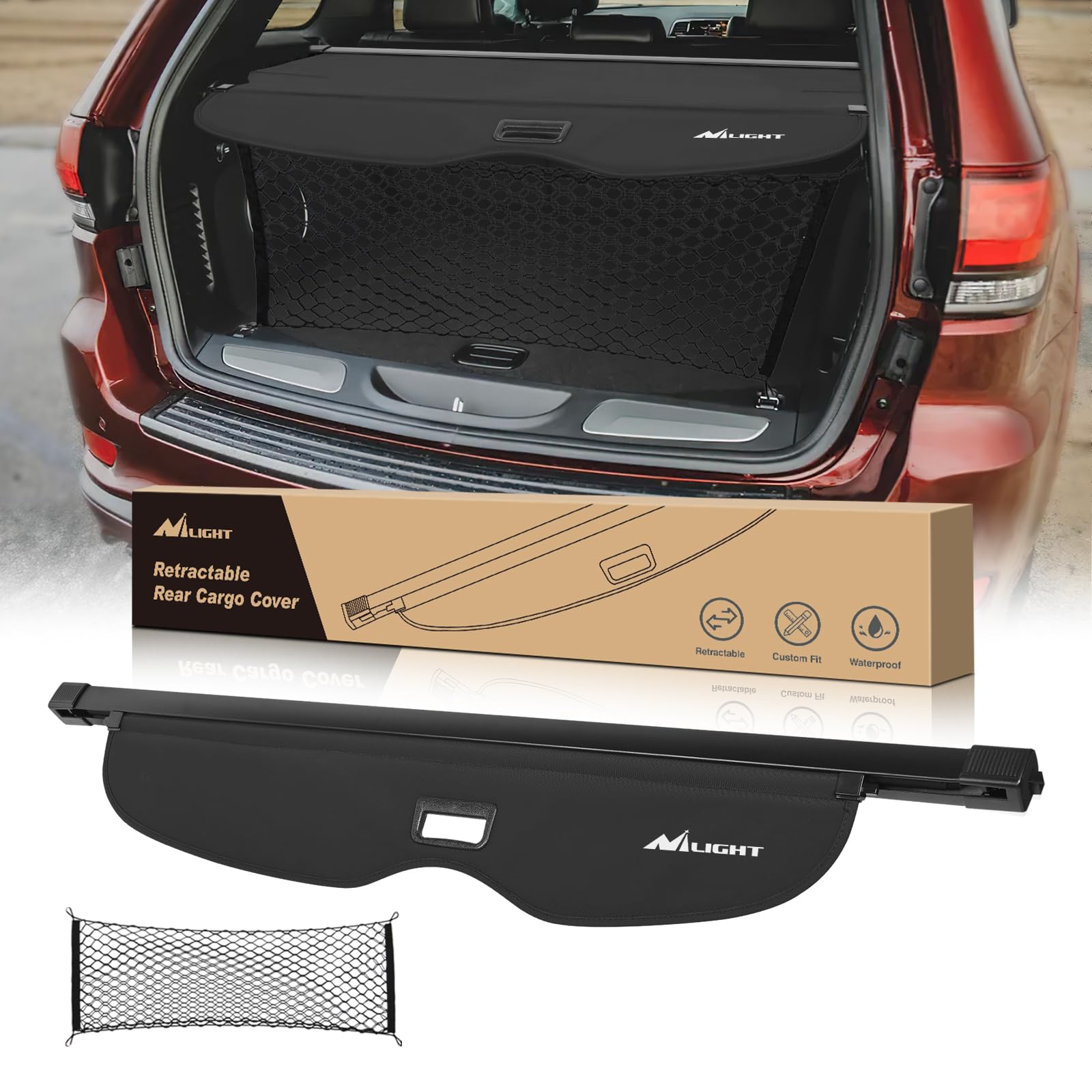 Amazon.com: Nilight Trunk Cargo Cover for Jeep Grand Cherokee ...