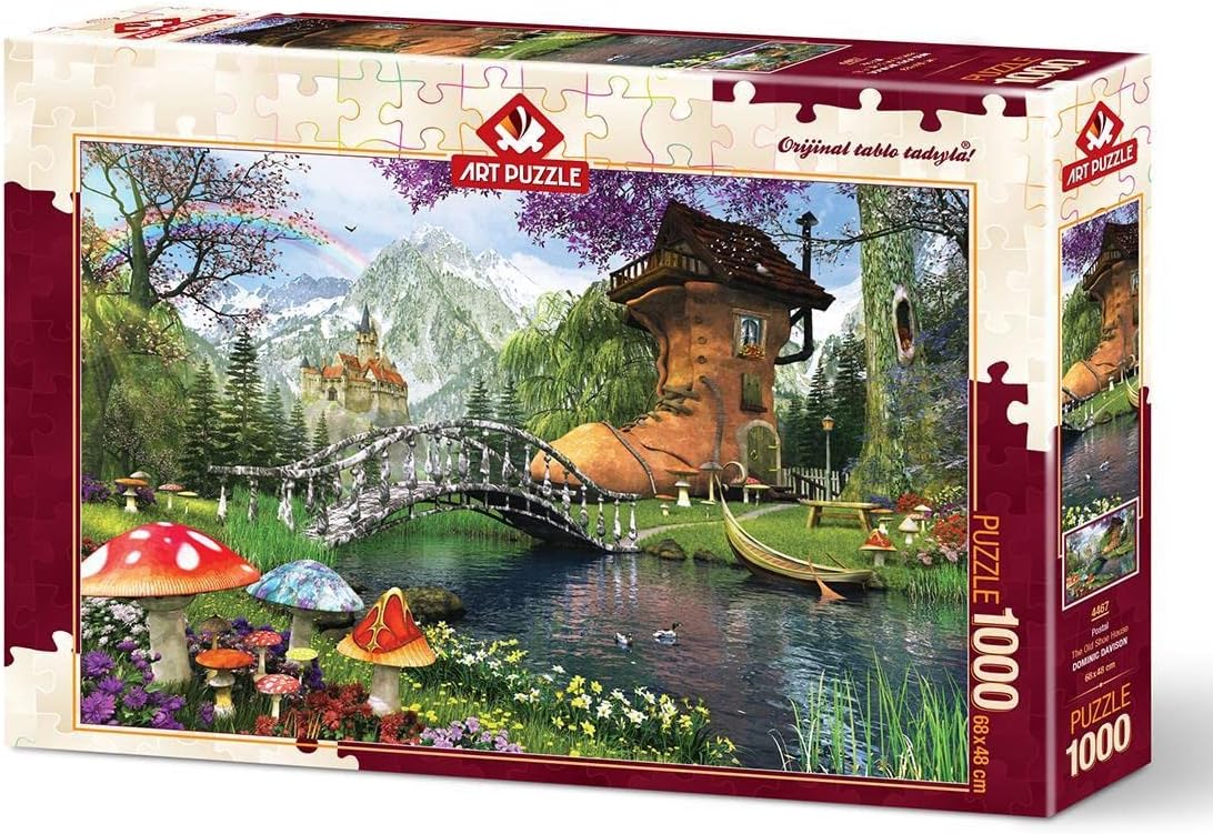Amazon.com: Art Puzzle 1000 Pieces Jigsaw Puzzle: The Old Shoe House ...