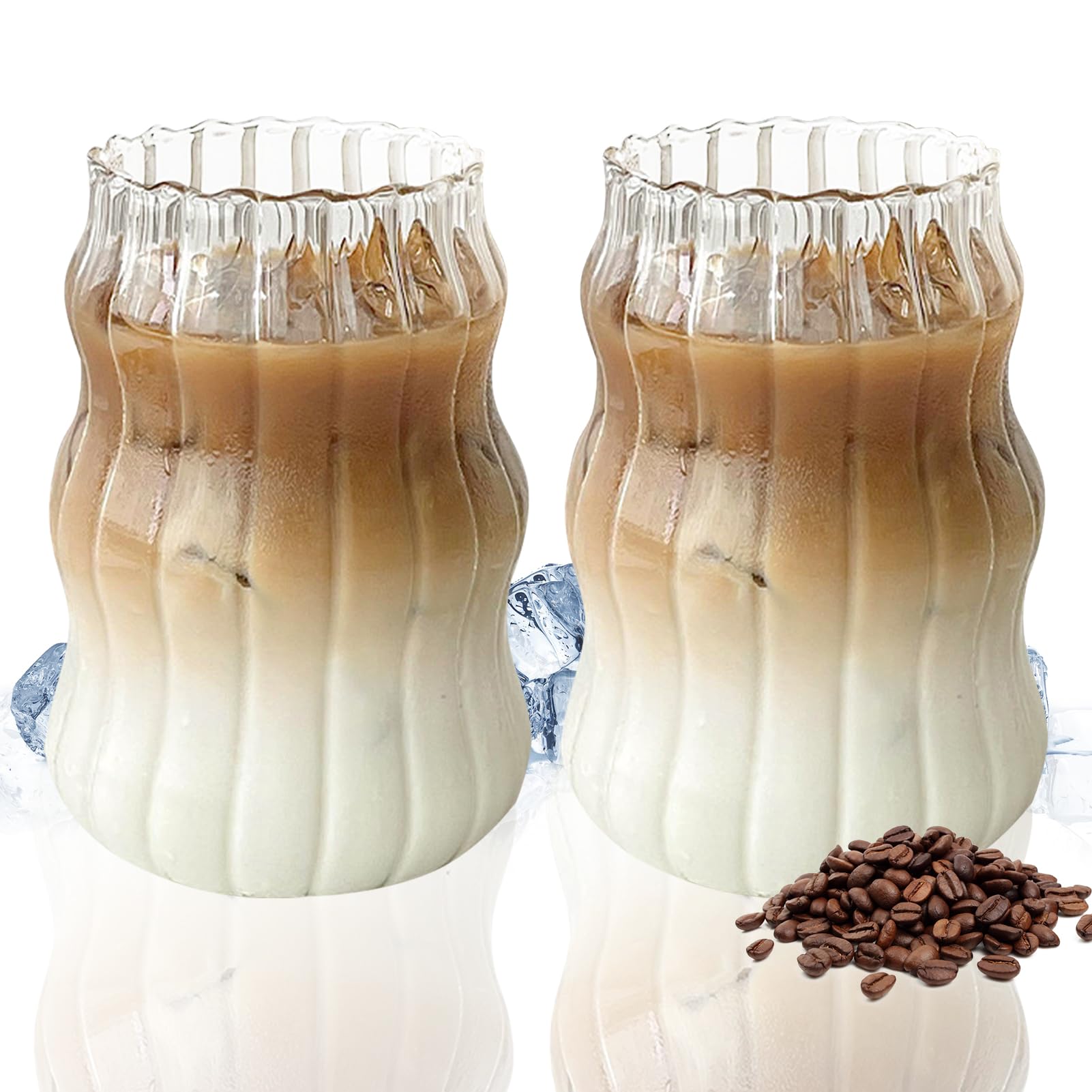 DZAY Cappuccino Kaffeegläser Espressotassen Latte Macchiato Gläser Set ...