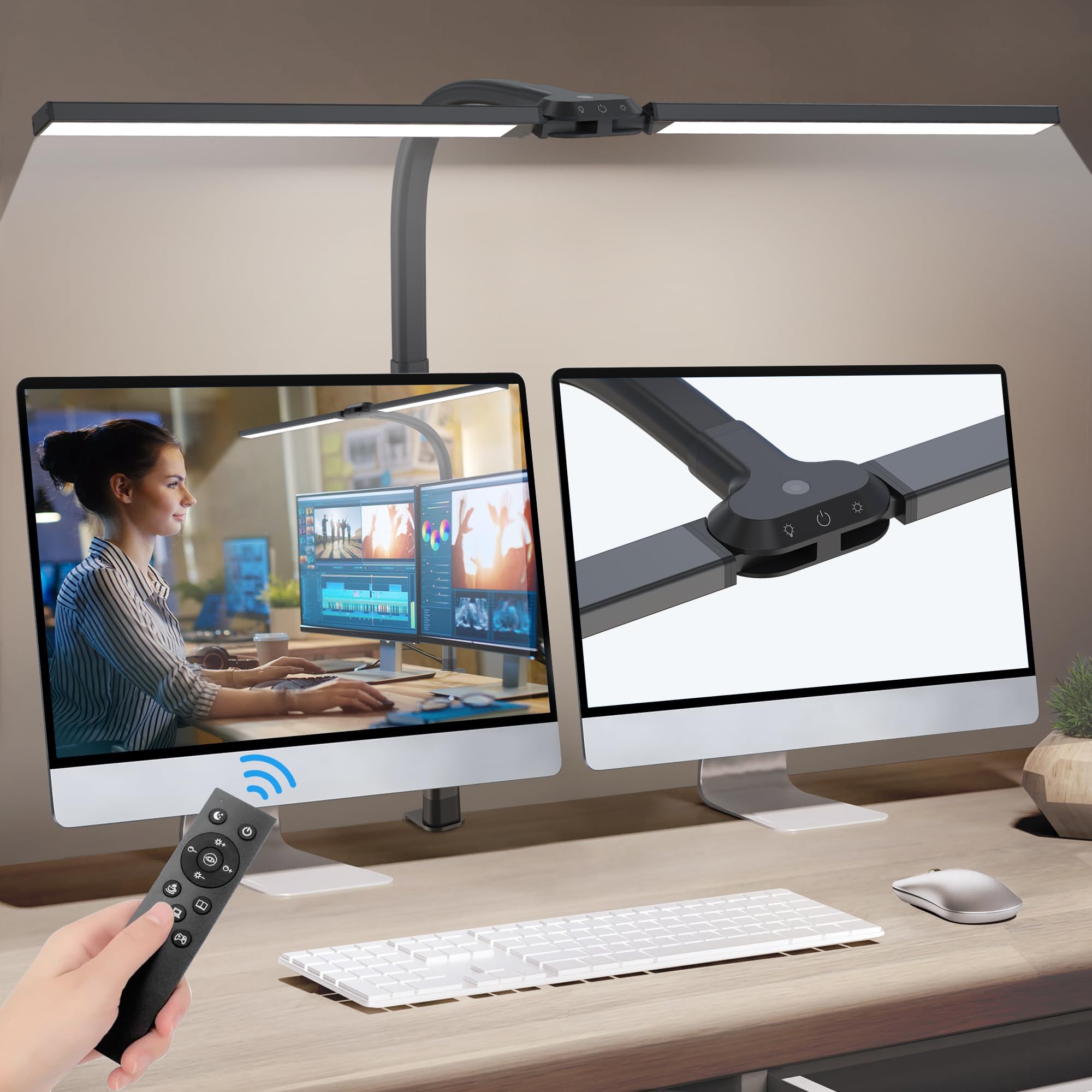 Rimposky Desk Lamp, LED Architect Desk Lights Home Office Monitor Light ...