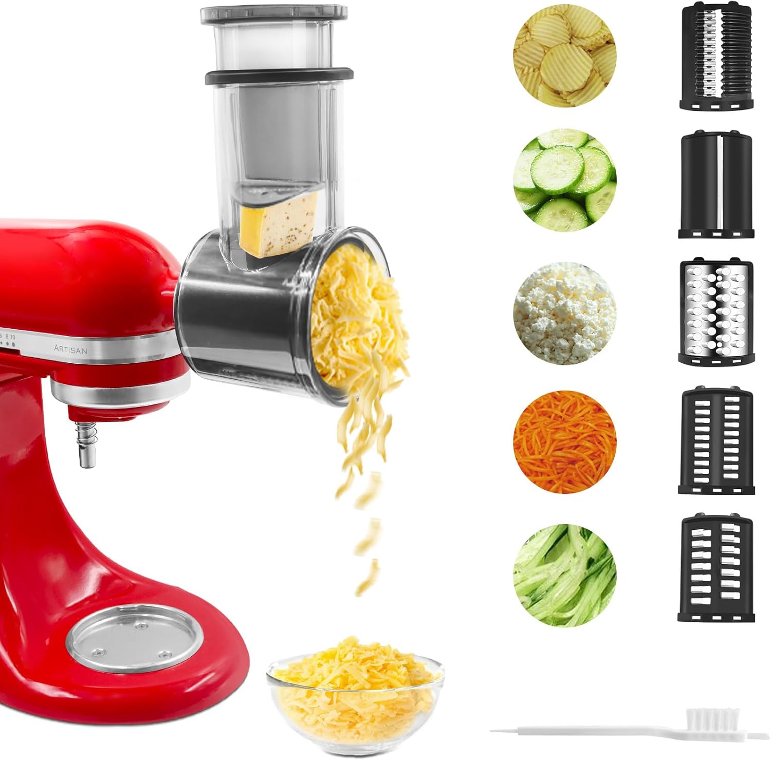Amazon.com: Cheese Grater for Kitchen Aid Accessories and Attachment ...