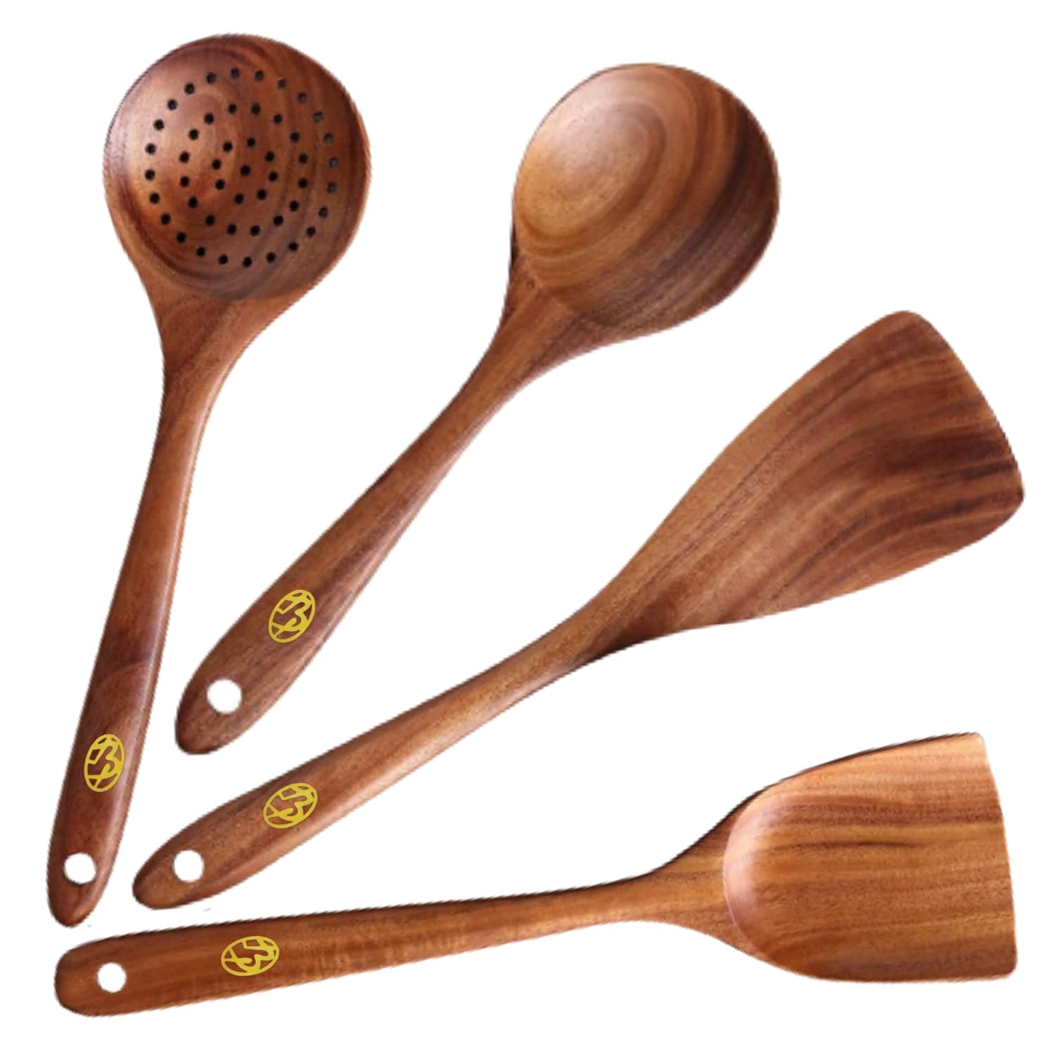 Buy Bell Pepper™ Wooden Spatula Set for Non-Stick Cooking and Serving ...