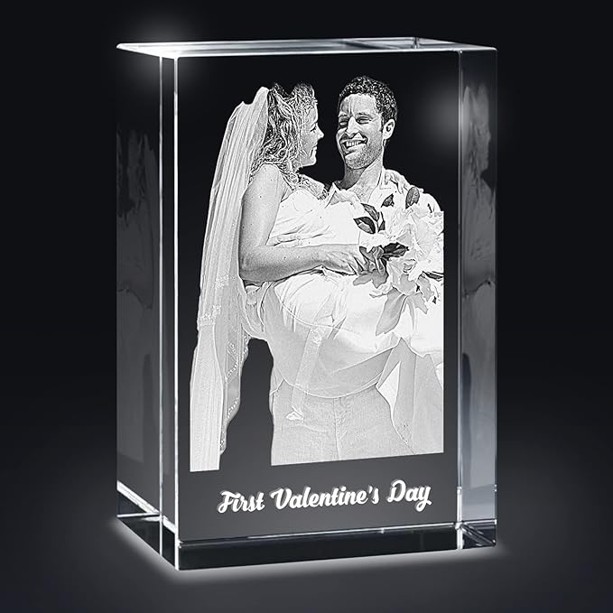 Amazon.com - Personalized 3D Crystal Photo, Custom 3D Photo Crystal ...