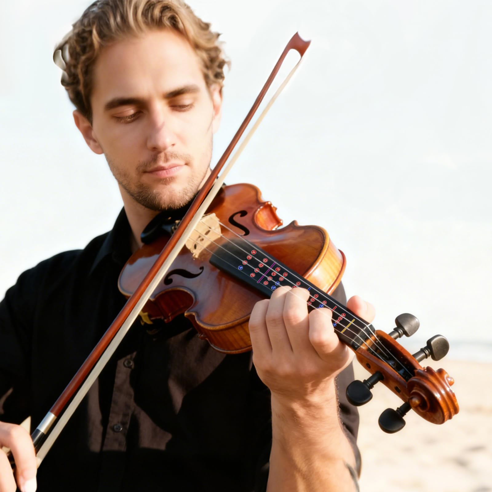 Snapklik.com : PHOENIX Violin Finger Guide And Fingering Chart ...