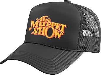 Disney The Muppets Official The Muppet Show Logo Orange Trucker Hat ...