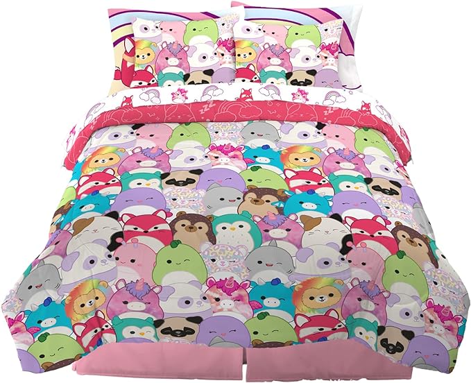 Amazon Franco Squishmallows Bedding Super Soft Comforter And Sheet