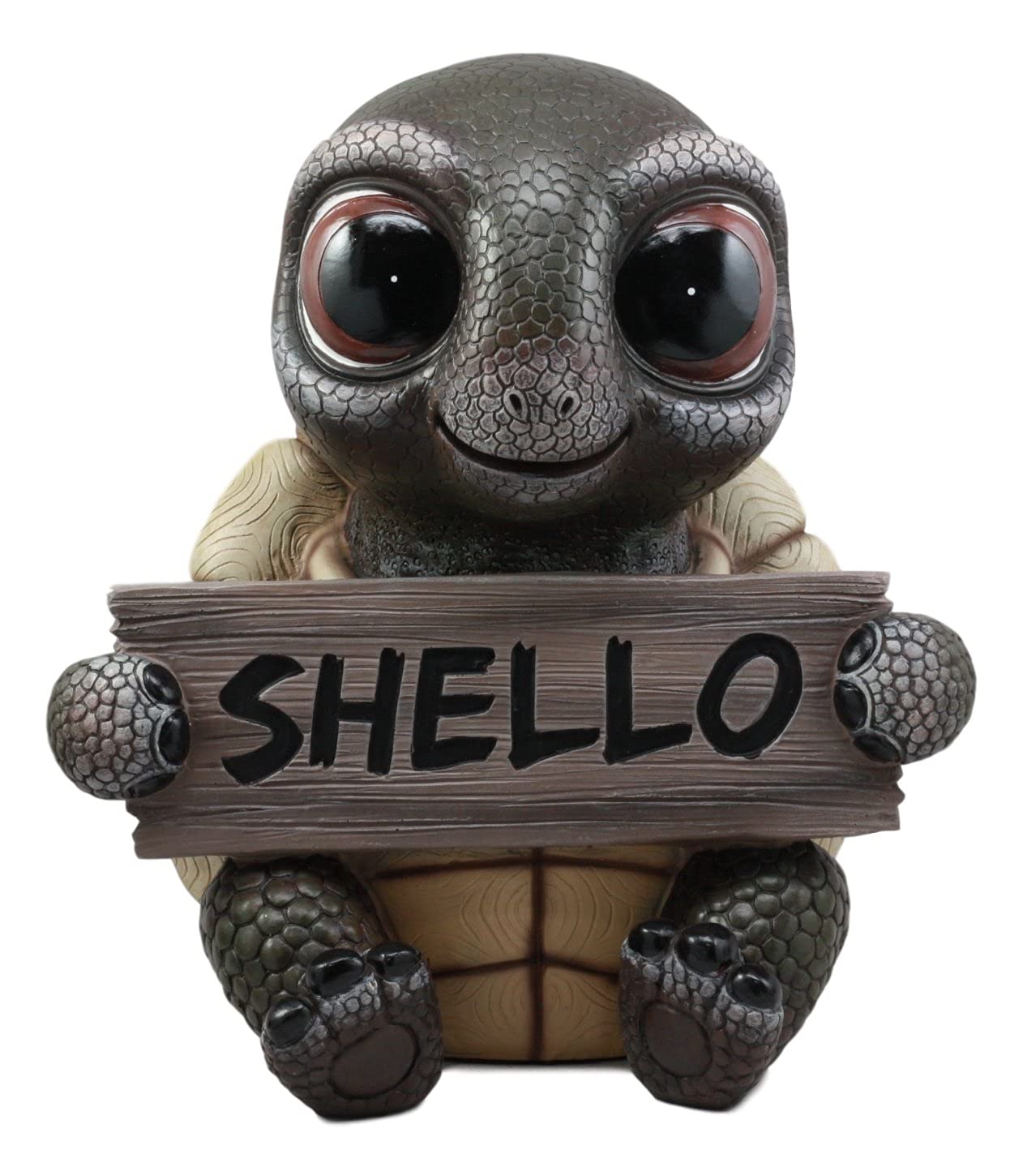 Turtle With Baby Head Statue