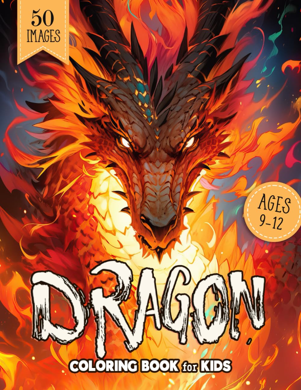 Amazon.com: Dragon Coloring Book for Kids Ages 9-12: Cool Fantasy ...