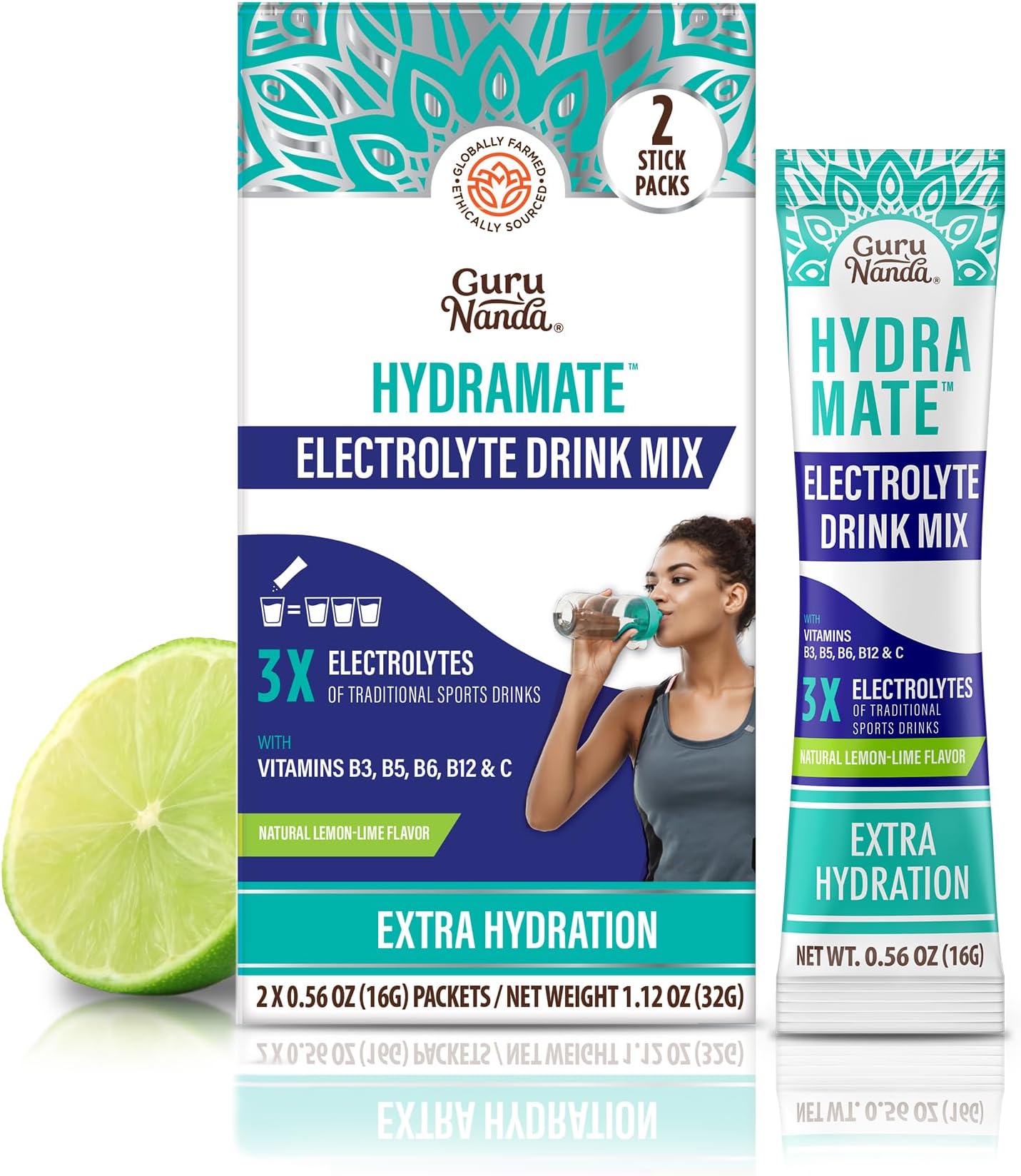 Amazon.com: GuruNanda Hydramate Hydration Support Drink Mix ...