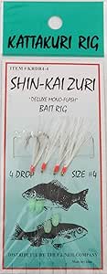 Amazon.com : Kattakuri Rig, Flash N' Feather Bait Rig - 6 Drop, #8 Size ...