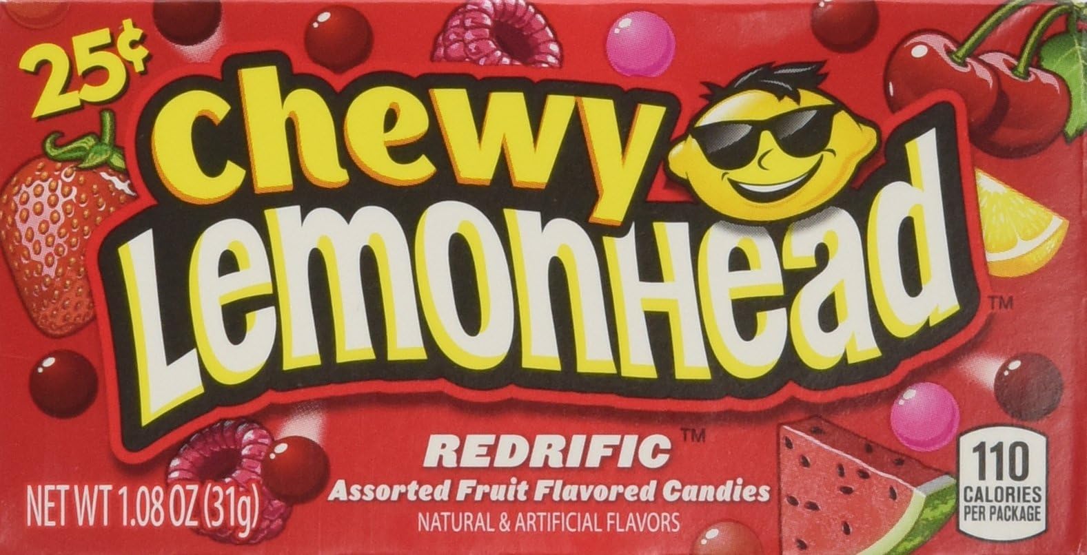 Amazon.com : Redhead Chewy Lemonhead and Friends 24 pack : Gummy Candy ...