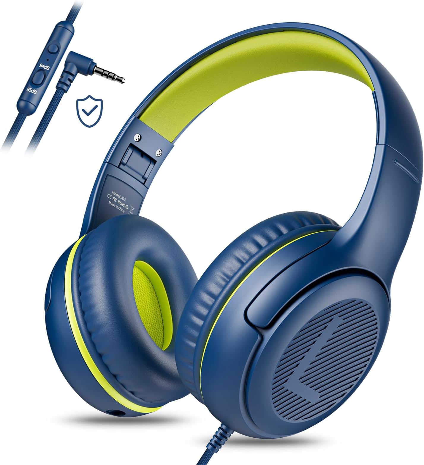 awatrue Casque Audio Enfant avec Microphone 85/94 DB Volume Limité ...