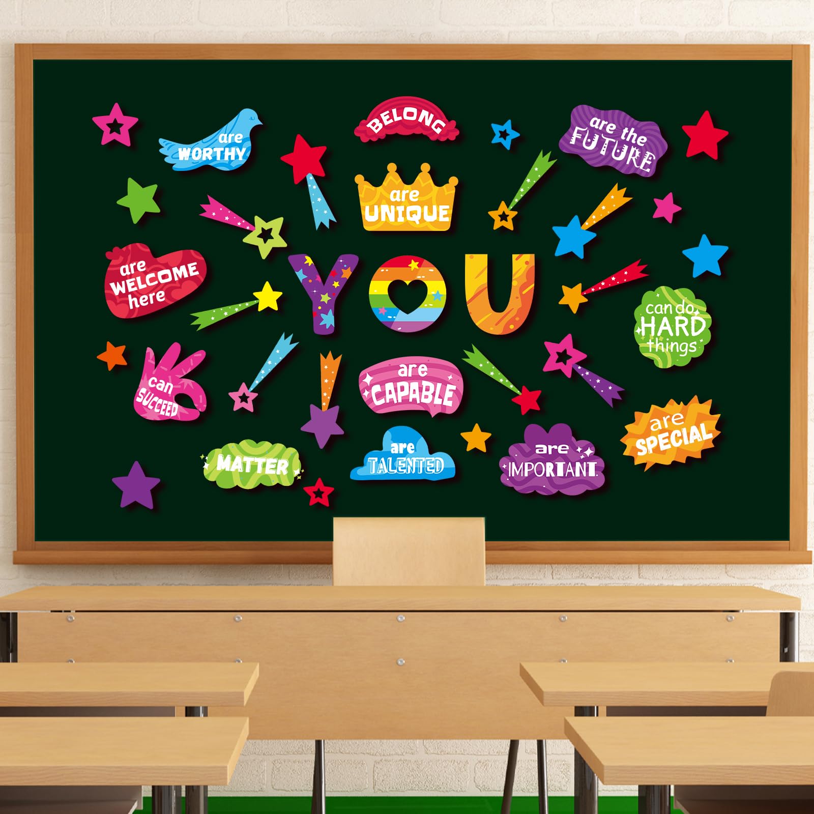 Amazon.com: Qpout 34Pcs Classroom Bulletin Board Signs Welcome Back to ...