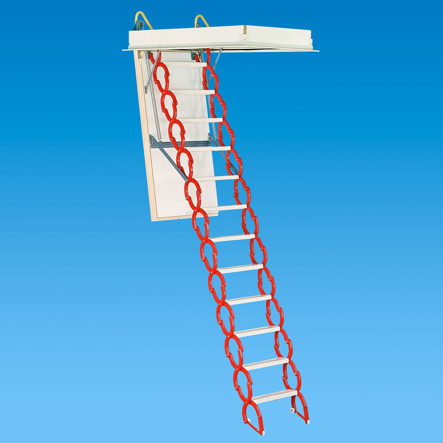 Rainbow Prestige M3060H Scissor Style Steel Attic Ladder/Stairs - 350 ...