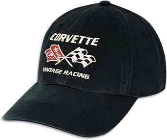 1968-1982 Corvette Vintage Racing Hat Black at Amazon Men’s Clothing store