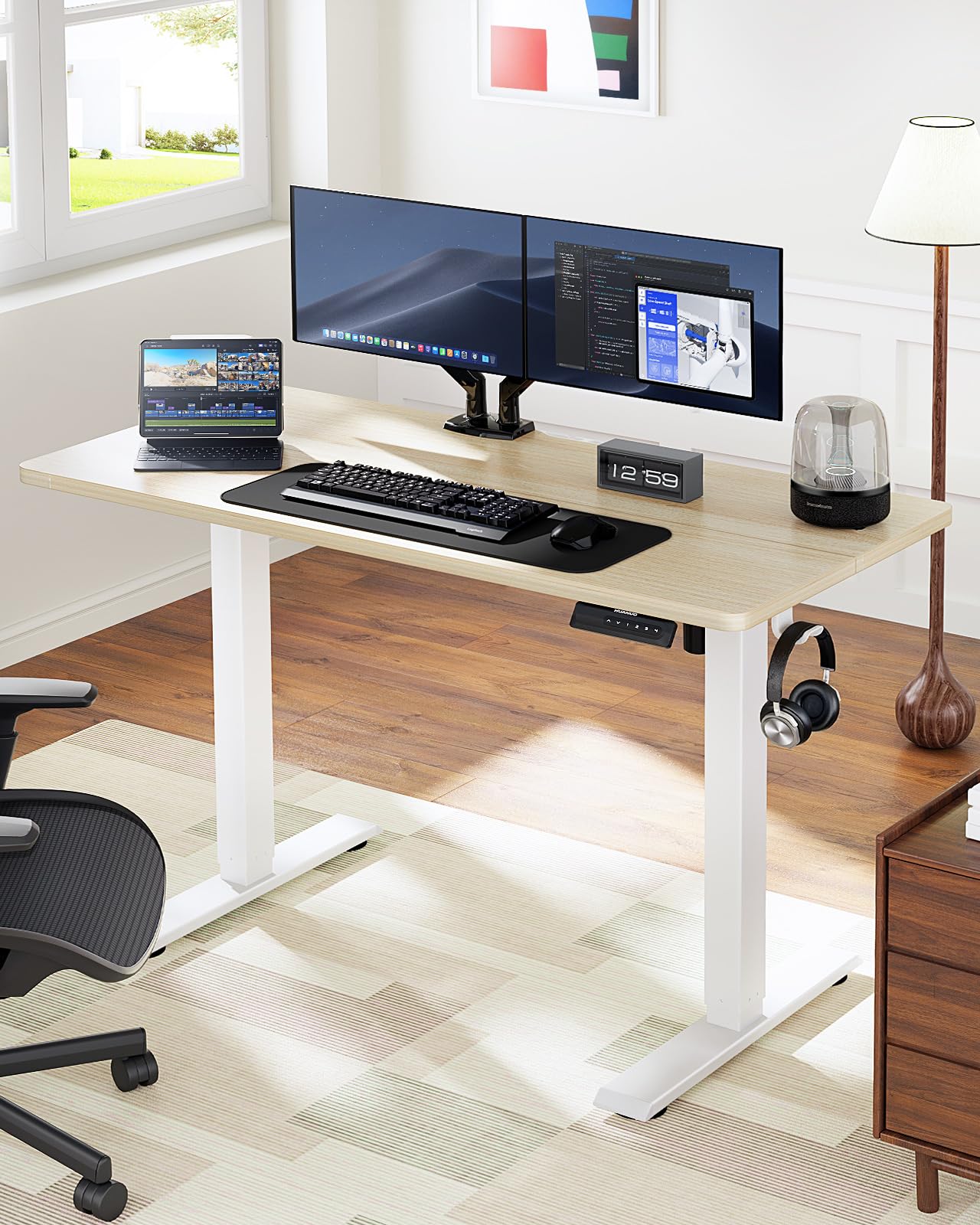 Snapklik.com : HUANUO Electric Standing Desk Adjustable Height