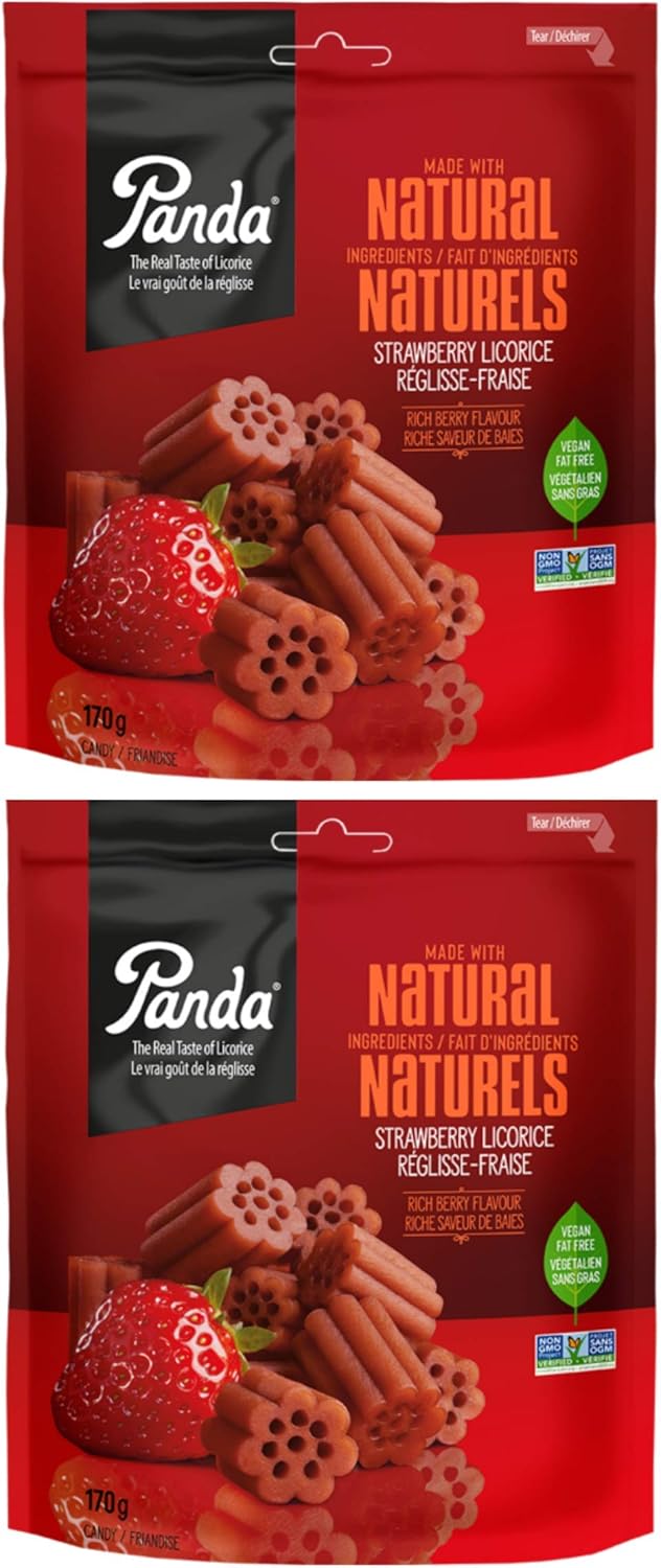 Panda Natural Strawberry Licorice - 170g (2 Pack) : Amazon.ca