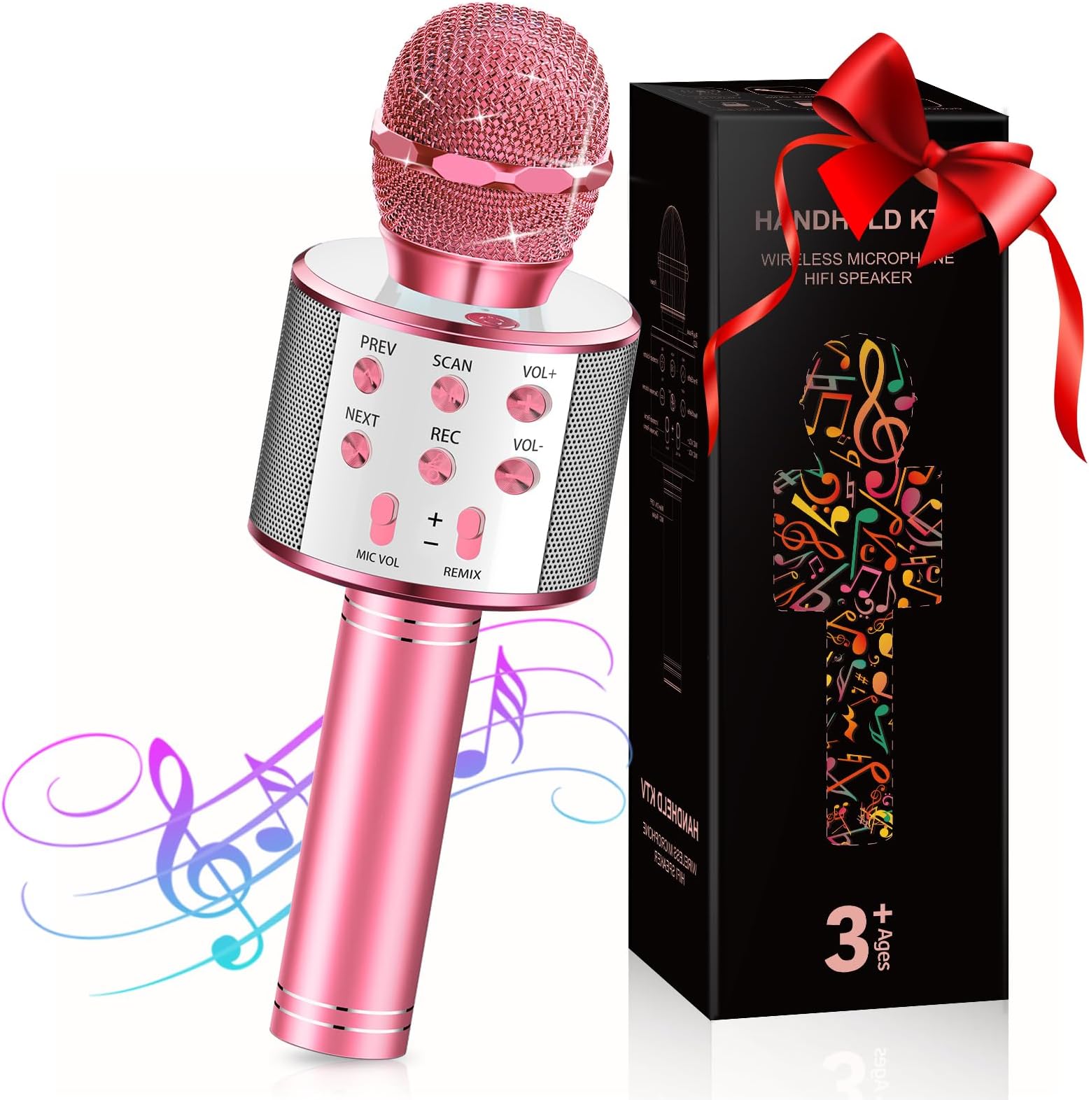GeschenPark Micro Enfant pour Chanter Fille, Micro Karaoke Cadeau ...