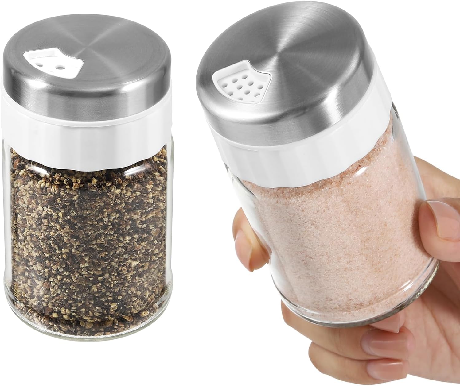 Amazon.com: Audingull Salt and Pepper Shakers Set, (4oz) Adjustable ...