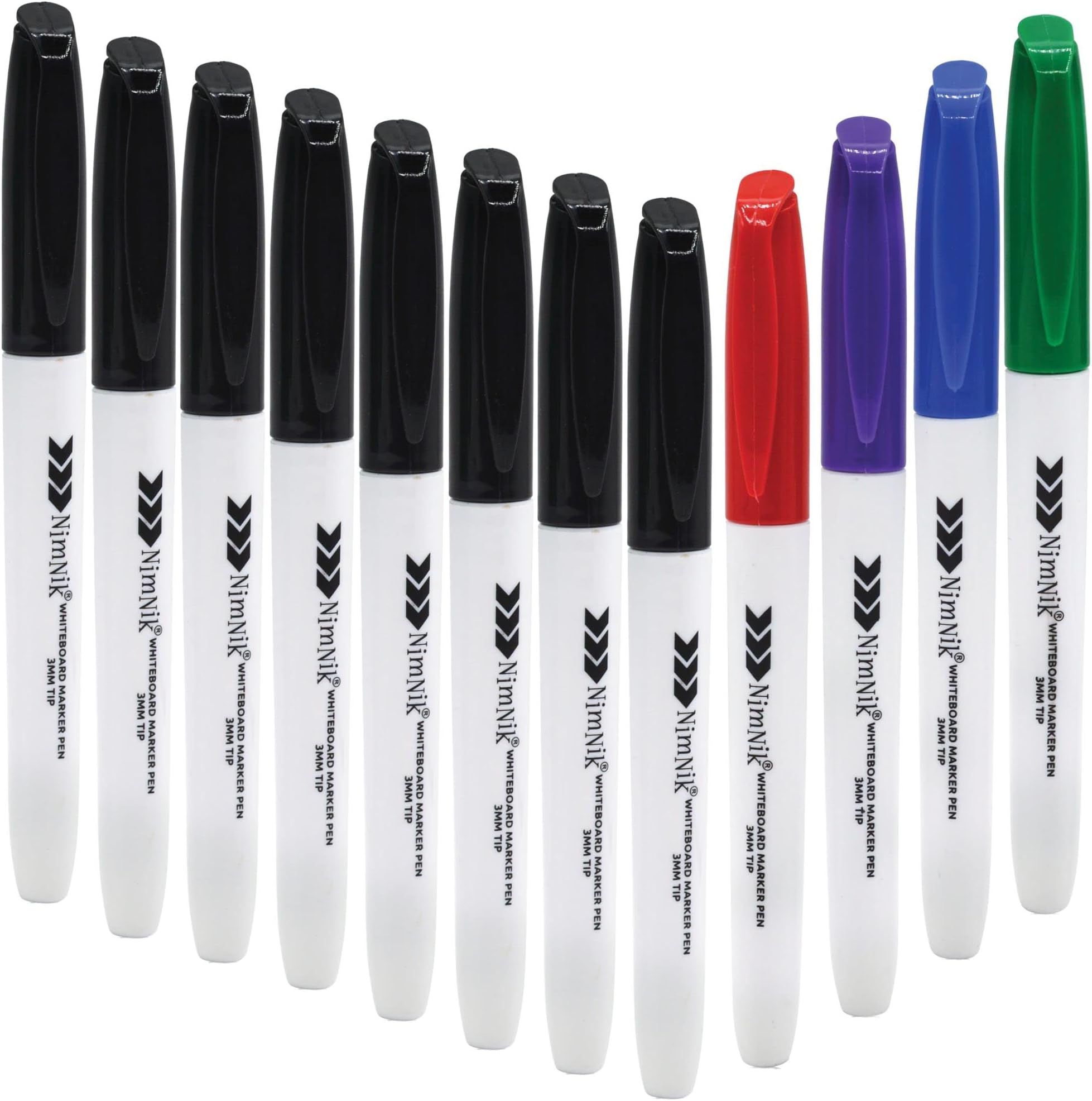 NIMNIK Whiteboard Marker Pens Fine Tip - Smudge Free Dry Erase Markers ...