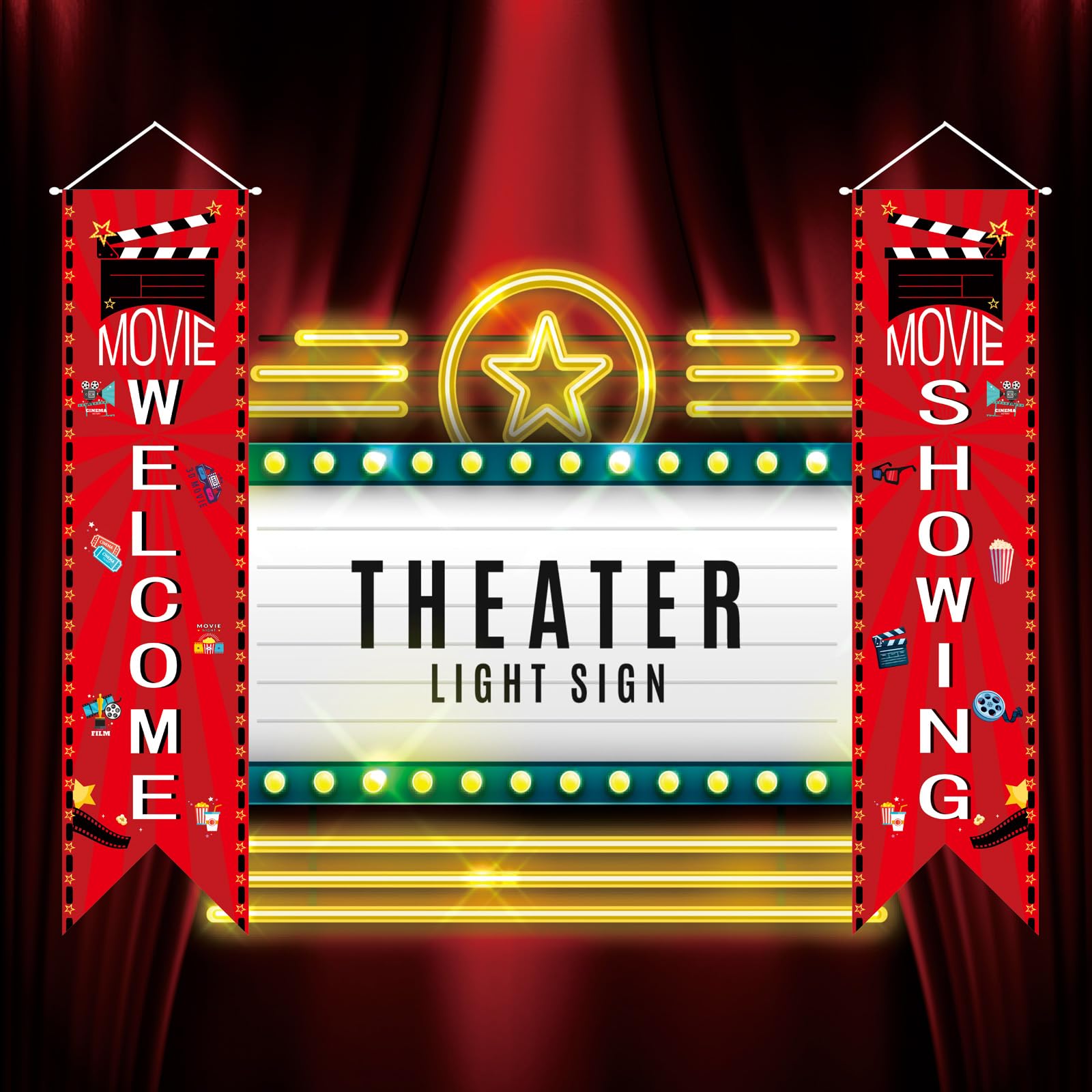 Movie Showings Sign