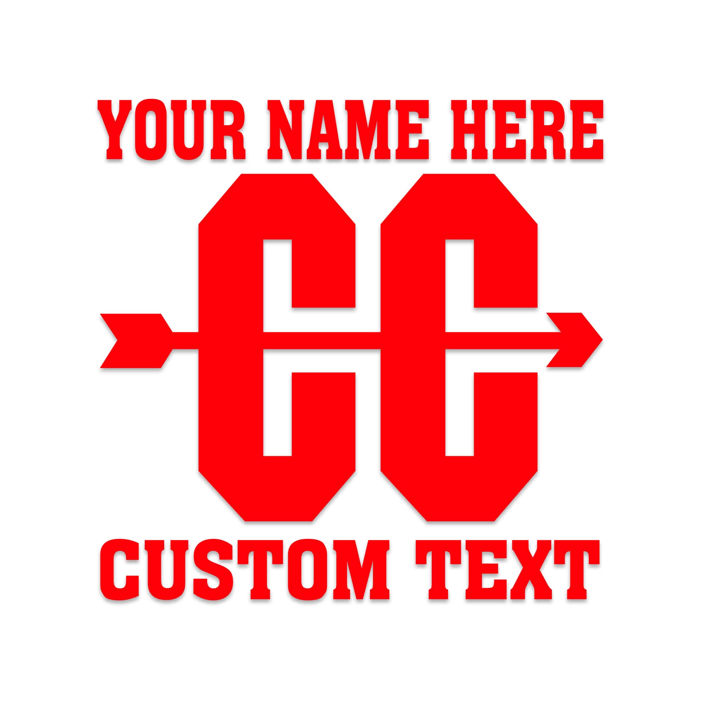 Amazon.com: Cross Country vinyl decal 5.5"x 5.5" set of 2 stickers ...