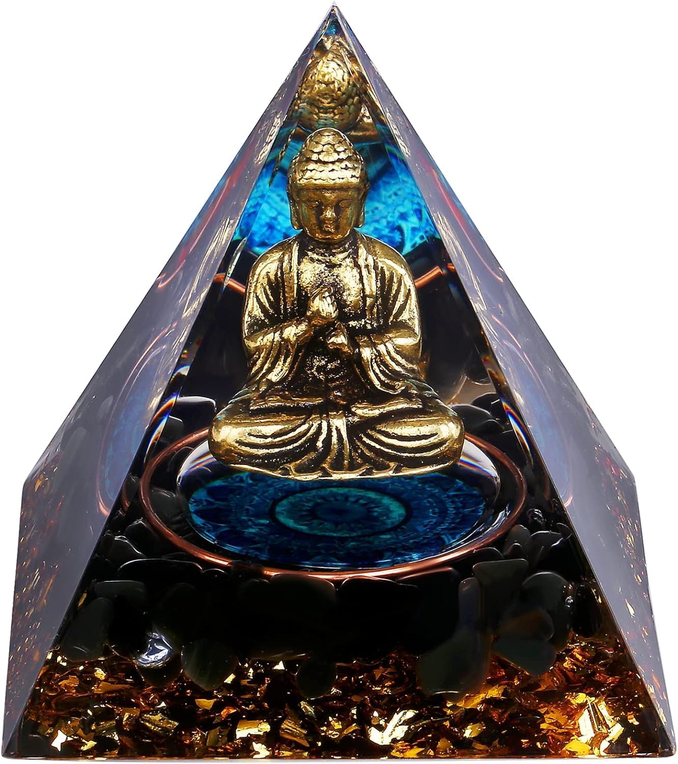 Amazon.com: FENGSHUI-CAISHEN Little Buddha Statue in Healing Crystal ...