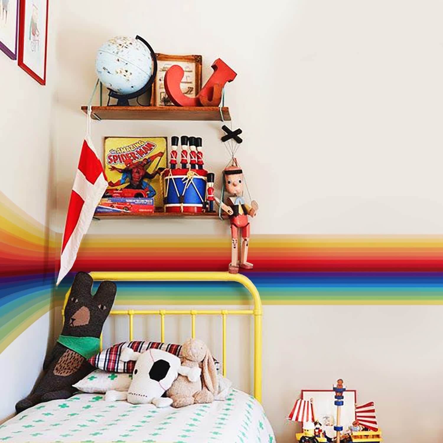 Stripes Wall Border Decals Floral Border Wall Stickers Buy Online Or