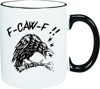 Amazon.com | POURWARE INKED Funny Coffee Mug for Bird Lovers | Grumpy ...