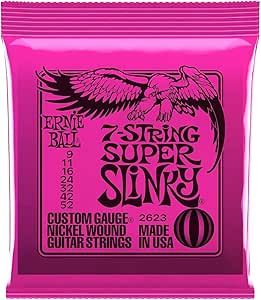 Amazon.com: Ernie Ball Power Slinky juego de cuerdas con enrollamiento de níquel para guitarra ...