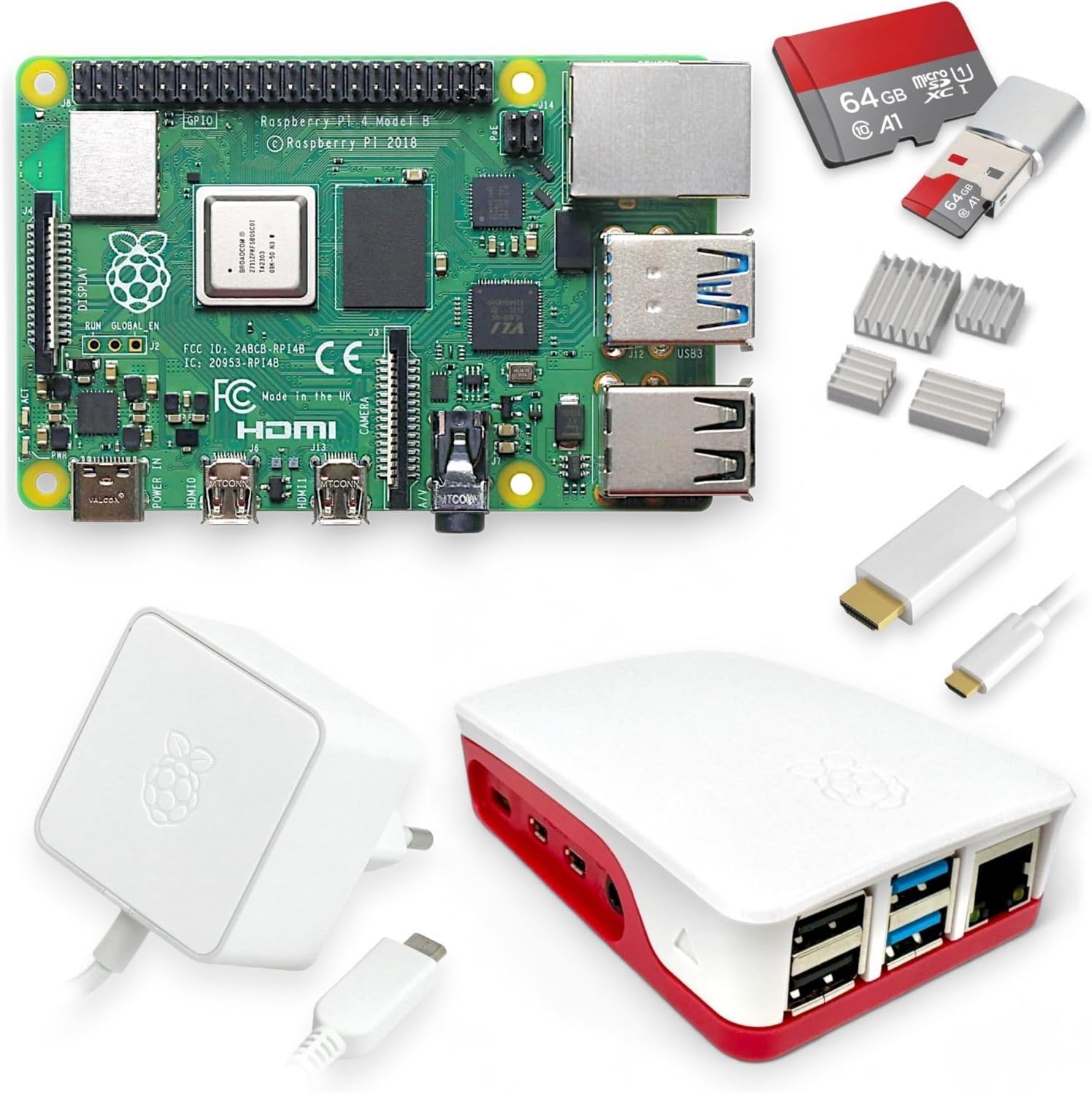 Raspberry Pi 5 8GB Starter-Kit | 128GB microSD | Offizielles 27W ...