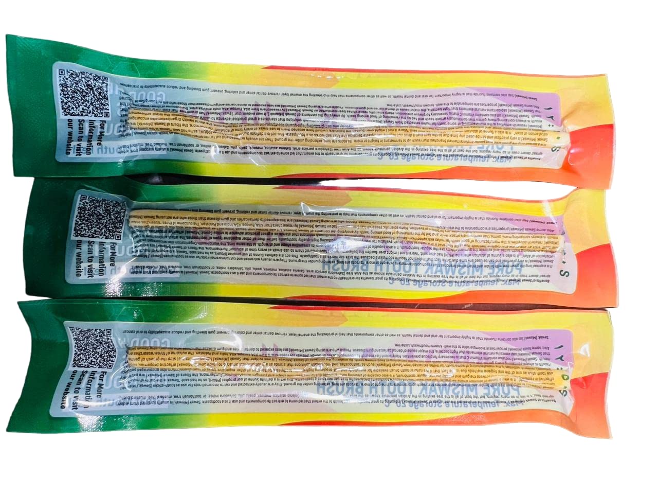 AB WORLD CLASS® Herbal Miswak Sticks Natural Tooth Brush stick Natural ...