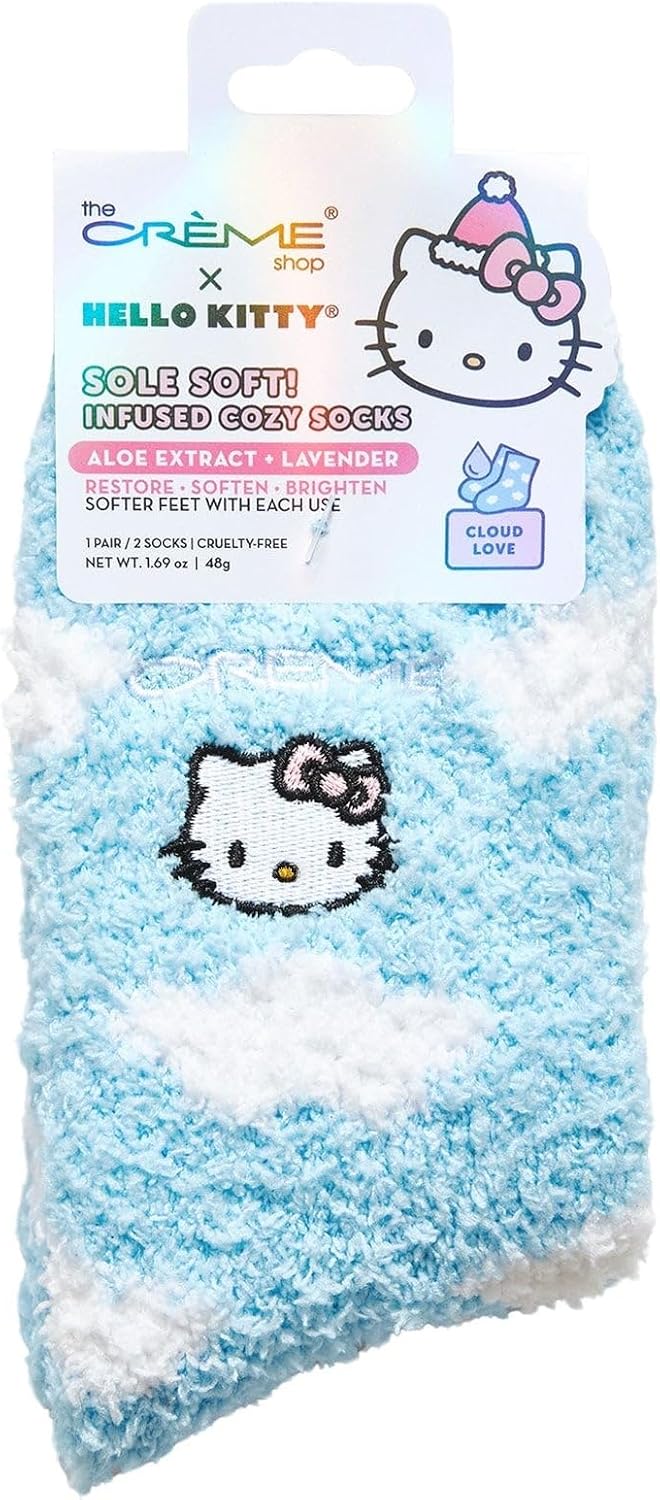 Amazon.com: The Crème Shop x Pusheen Sole Soft! Infuzed Cozy Socks ...