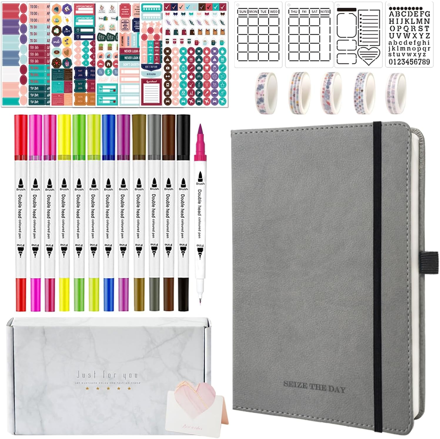 Amazon.com : Star Right Bullet Notebook Journal Set - Bullet Journal ...