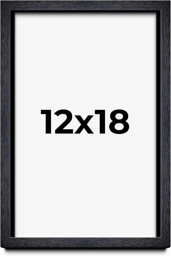 Amazon.com - 12x18 Shadow Box Black Farmhouse Wood Texture Display ...