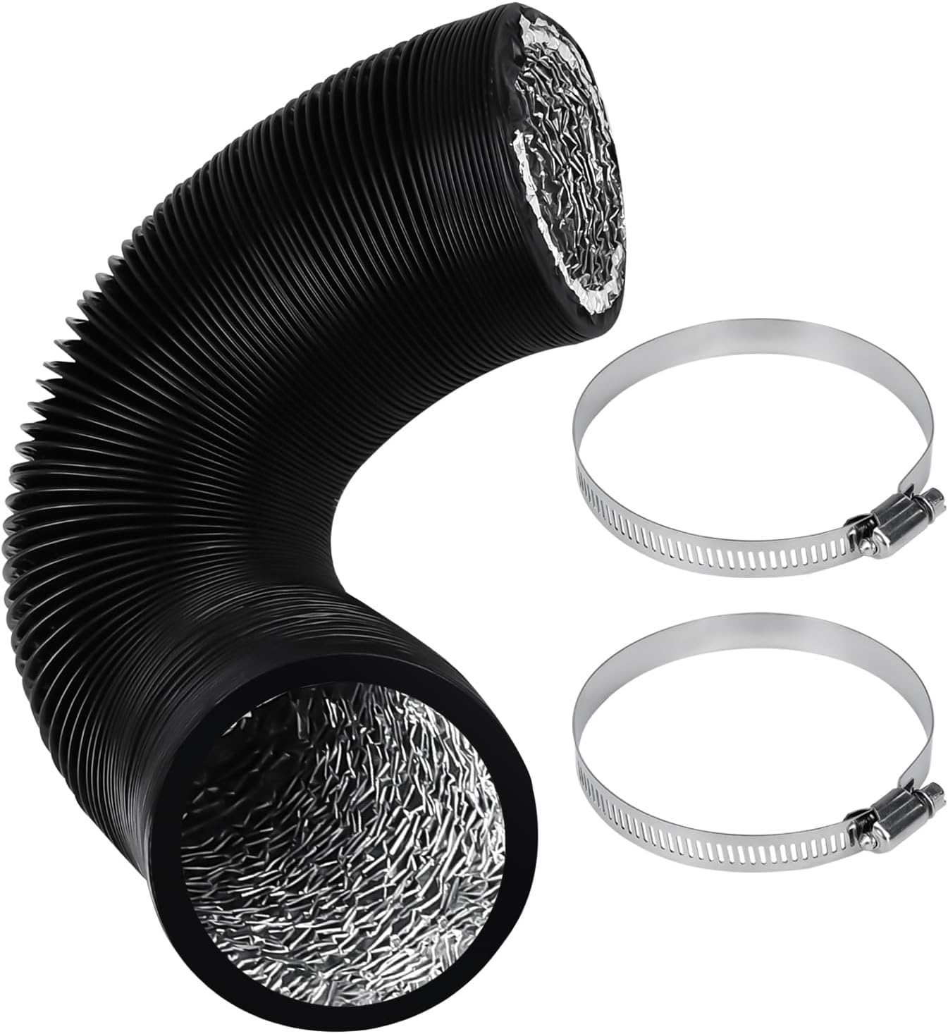 Amazon.com: TEAIERXY 4 Inch 3 Feet Dryer Vent Hose,Flexible Insulated ...
