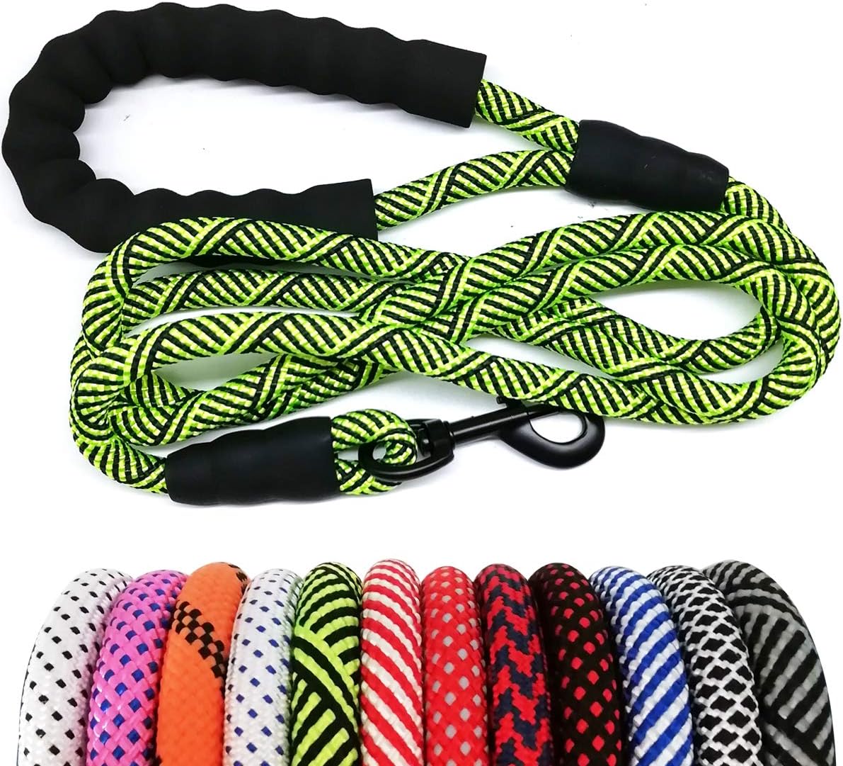 Amazon.com : MayPaw Heavy Duty Rope Dog Leash, 6/8/10FT Nylon Pet Leash ...