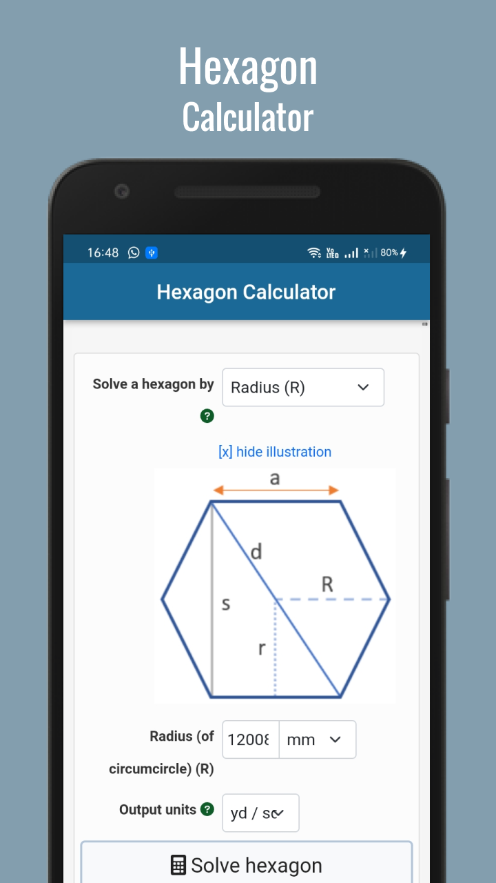 Hexagon Calculator - App on Amazon Appstore